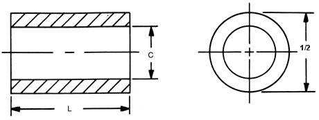 Round Spacer - 1/2 - Fascomp Electronic Hardware