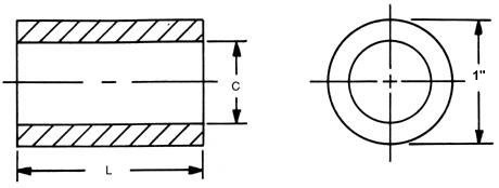 Round Spacer - 1” - Fascomp Electronic Hardware